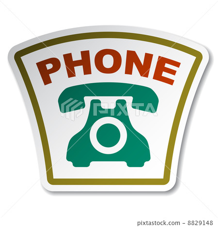 old phone sticker - Stock Illustration [8829148] - PIXTA