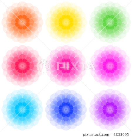 Flower color variation - Stock Illustration [8833095] - PIXTA