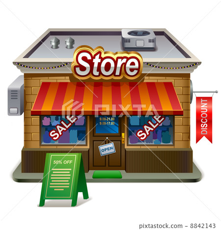 illustration of store - Stock Illustration [8842143] - PIXTA