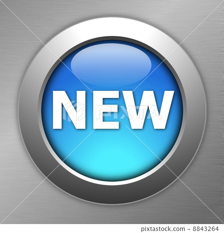 blue new button - Stock Illustration [8843264] - PIXTA