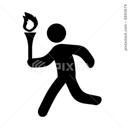 Torch Runner - Stock Illustration [8893674] - PIXTA