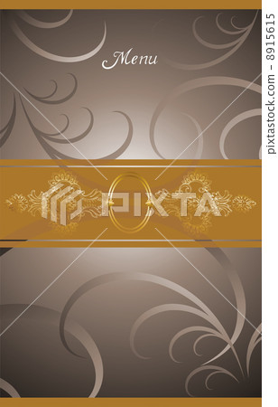 victorian menu cover design - Stock Illustration [8915615] - PIXTA