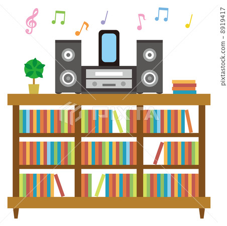 Rack with audio equipment - Stock Illustration [8919417] - PIXTA