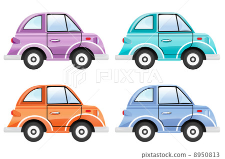 set of colorful cars - Stock Illustration [8950813] - PIXTA