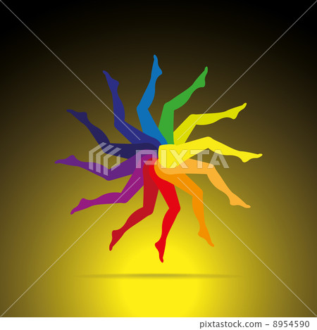 Abstract women legs - Stock Illustration [8954590] - PIXTA
