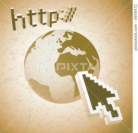 Earth web search engine - Stock Illustration [8956472] - PIXTA