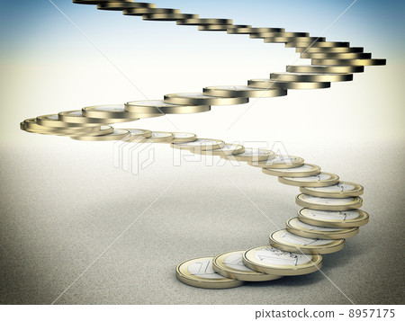 coin stair - Stock Illustration [8957175] - PIXTA