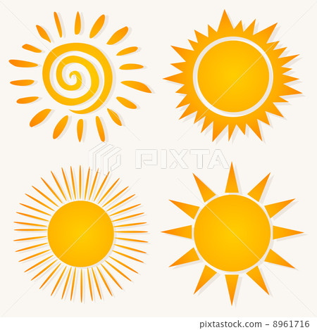 Sun icons4 - Stock Illustration [8961716] - PIXTA