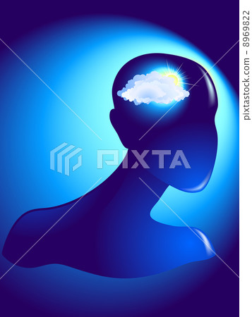 Cloudy head - Stock Illustration [8969822] - PIXTA