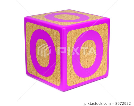 Letter O on Childrens Alphabet Block. - Stock Illustration [8972922 ...
