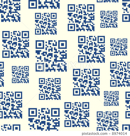 QR Barcode Seamless Pattern - Stock Illustration [8974014] - PIXTA