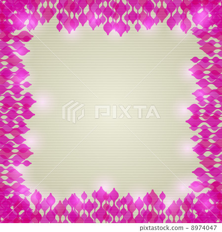 Pink Abstract Shiny Frame - Stock Illustration [8974047] - PIXTA