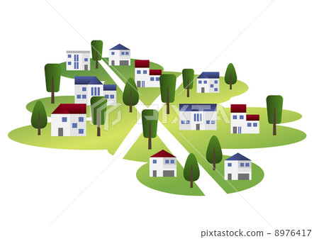 Residential area - Stock Illustration [8976417] - PIXTA