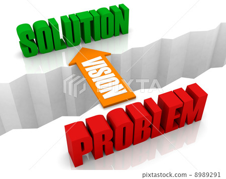 Vision is the bridge from PROBLEM to SOLUTION.... - Stock Illustration ...