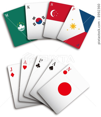 Flag playing cards - Stock Illustration [8992360] - PIXTA