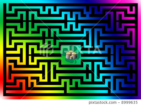 conceptual of gold pot maze - Stock Illustration [8999635] - PIXTA