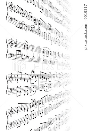 Music Notes Texture - Stock Illustration [9019317] - PIXTA