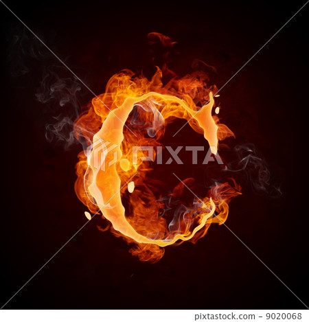 Fire Letters A-Z - Stock Illustration [9020068] - PIXTA