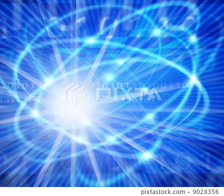 Light ring and network / background - Stock Illustration [9028356] - PIXTA