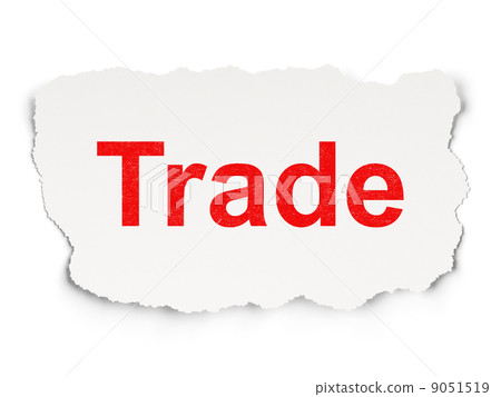 Business concept: Trade on Paper background - Stock Illustration ...