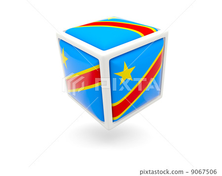 Flag of democratic republic of the congo. Cube... - Stock Illustration [9067506] - PIXTA