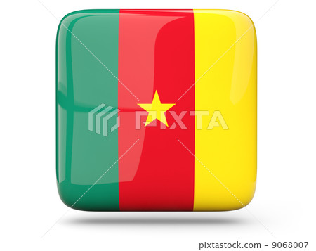 Square icon of cameroon - Stock Illustration [9068007] - PIXTA