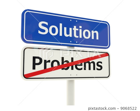 Solution road sign - Stock Illustration [9068522] - PIXTA