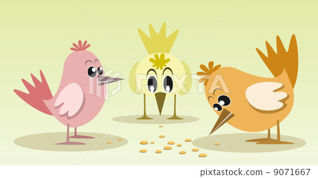 Vector birds - Stock Illustration [9071667] - PIXTA