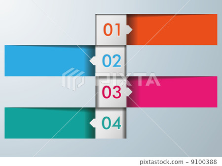 Infographic 4 Squares Background - Stock Illustration [9100388] - PIXTA