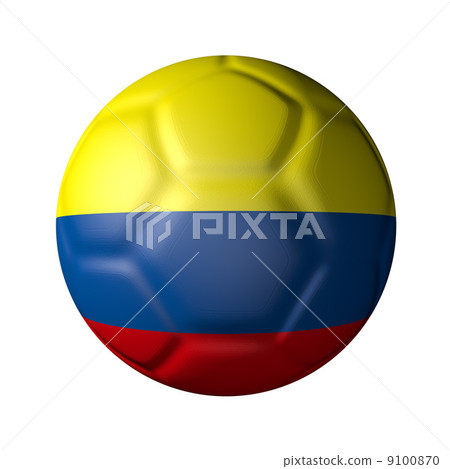 Colombian soccer ball type flag - Stock Illustration [9100870] - PIXTA