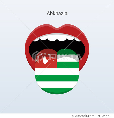 Abkhazia language. Abstract human tongue. - Stock Illustration [9104559 ...