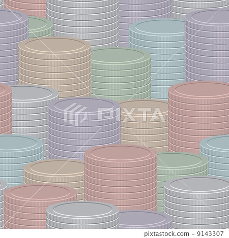 Vector infographics background - color coins stack - Stock Illustration ...