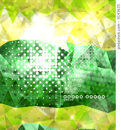 Shiny triangles geometric shape background - Stock Illustration ...