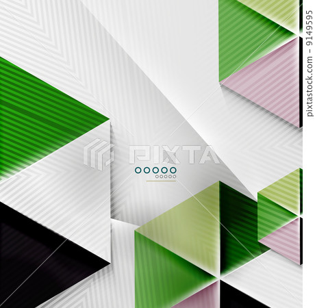 Hexagon business paper geometric shape - Stock Illustration [9149595 ...
