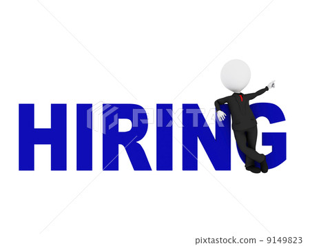 Hiring. 3D concept depicting businessman - Stock Illustration [9149823 ...