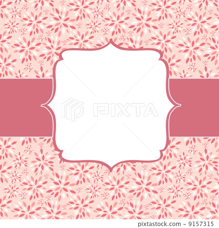 Cute Pink Frame Vector Illustration - Stock Illustration [9157315] - PIXTA