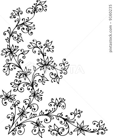 Baroque Pattern vignette XCI - Stock Illustration [9160235] - PIXTA