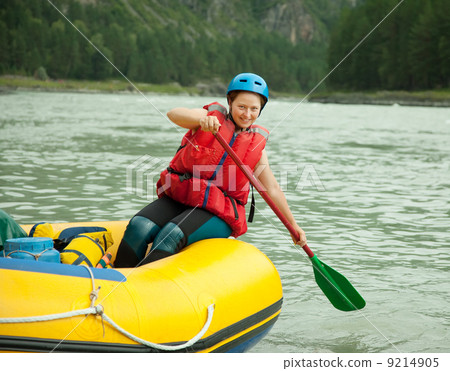 Stock Photo: rafting on the raft - Stock Image - Everypixel
