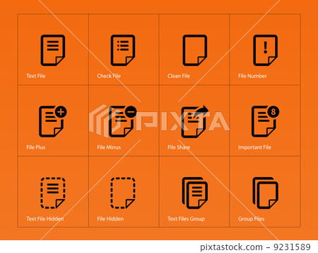 Notepad Document file and Note icons. - Stock Illustration [9231589 ...