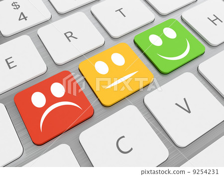 Smiles on keyboard-插圖素材 [9254231] - PIXTA圖庫