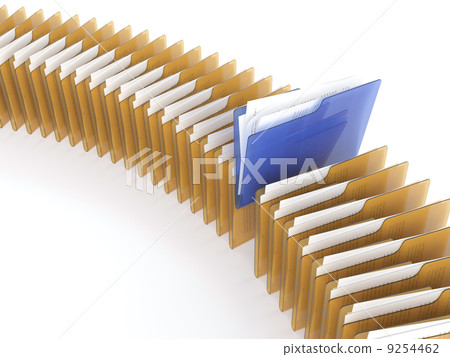 Folder with files - Stock Illustration [9254462] - PIXTA