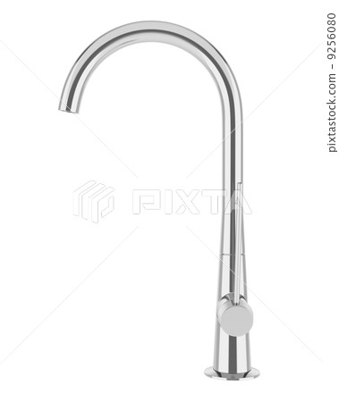 modern faucet isolated on white background - Stock Illustration ...