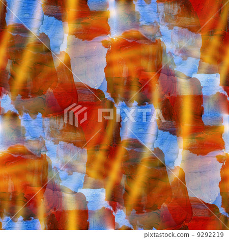 design art watercolor blue red square... - Stock Illustration [9292219 ...