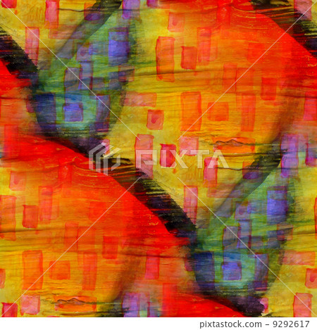 grunge band texture yellow, orange, blue,... - Stock Illustration ...