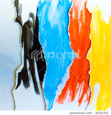 color torn paper texture watercolor with space... - Stock Illustration ...