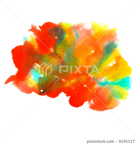 spot color red yellow green macro blotch... - Stock Illustration ...