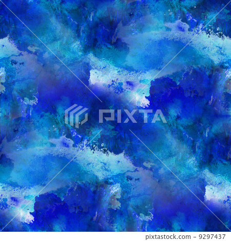 blue paint seamless watercolor texture with... - Stock Illustration ...