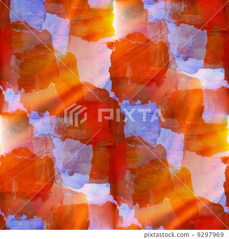 sunlight art watercolor blue red square... - Stock Illustration ...