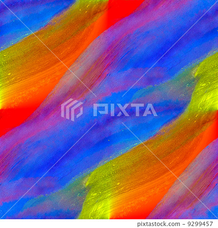 watercolor texture painting blue red yellow...-插圖素材 [9299457] - PIXTA圖庫