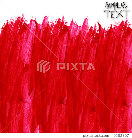 background hand red watercolour brush texture... - Stock Illustration ...